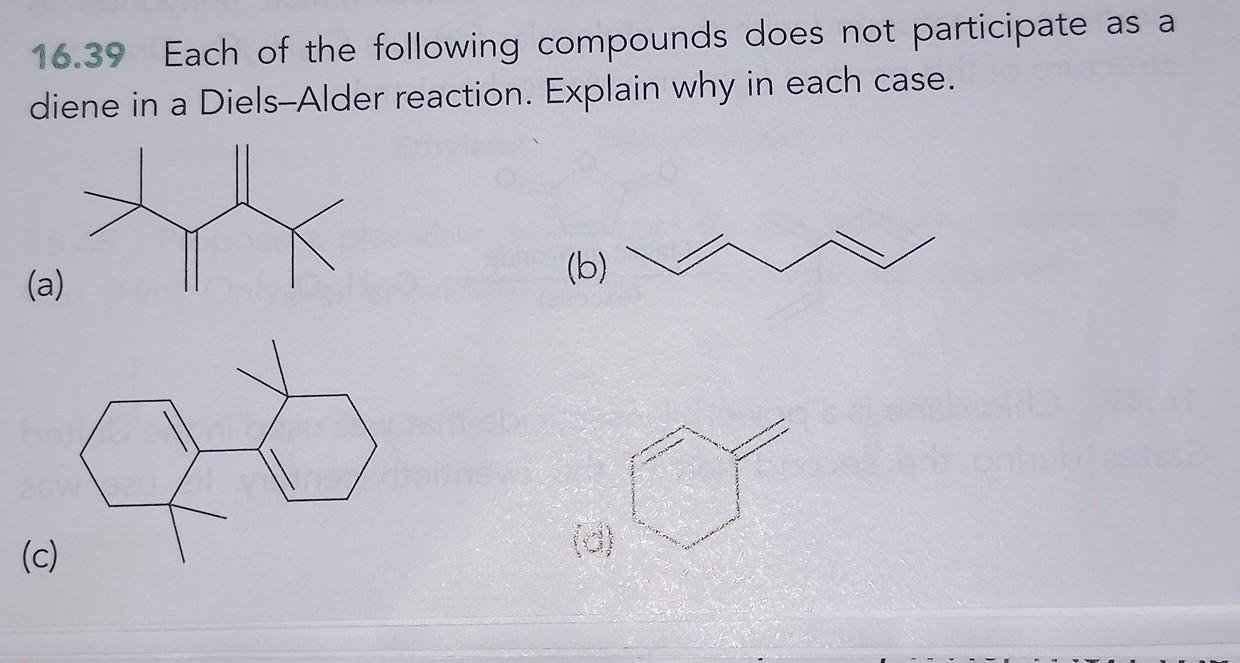 Solved 16.30 Draw the structure of each of the following | Chegg.com