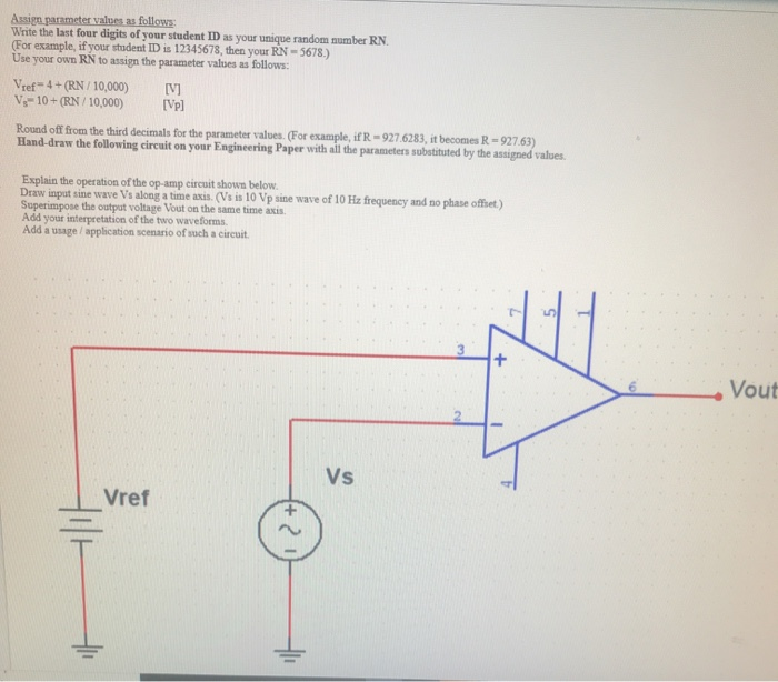 Solved Assign parameter values as follows: Write the last | Chegg.com