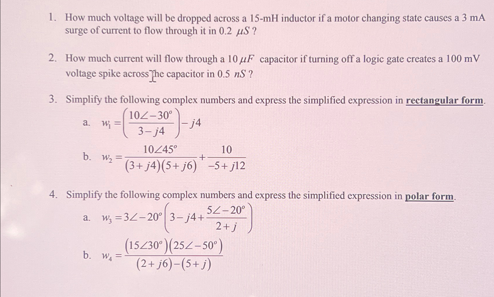 Solved How much voltage will be dropped across a 15-mH | Chegg.com