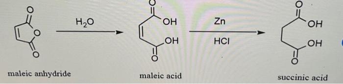 Solved HClZn maleic anhydride | Chegg.com