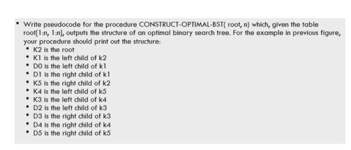 Solved Write Pseudocode For The Procedure 1947