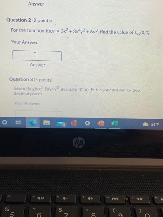 Solved Question 1 (2 points) Given f(x,y)=4x2-5xy+4y2 | Chegg.com