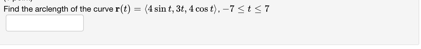 Solved Find the arclength of the curve | Chegg.com