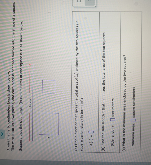 Solved A wire that is 16 centimeters long is shown below. | Chegg.com