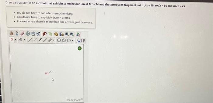 Solved Draw a structure for an alcohol that exhibits a | Chegg.com