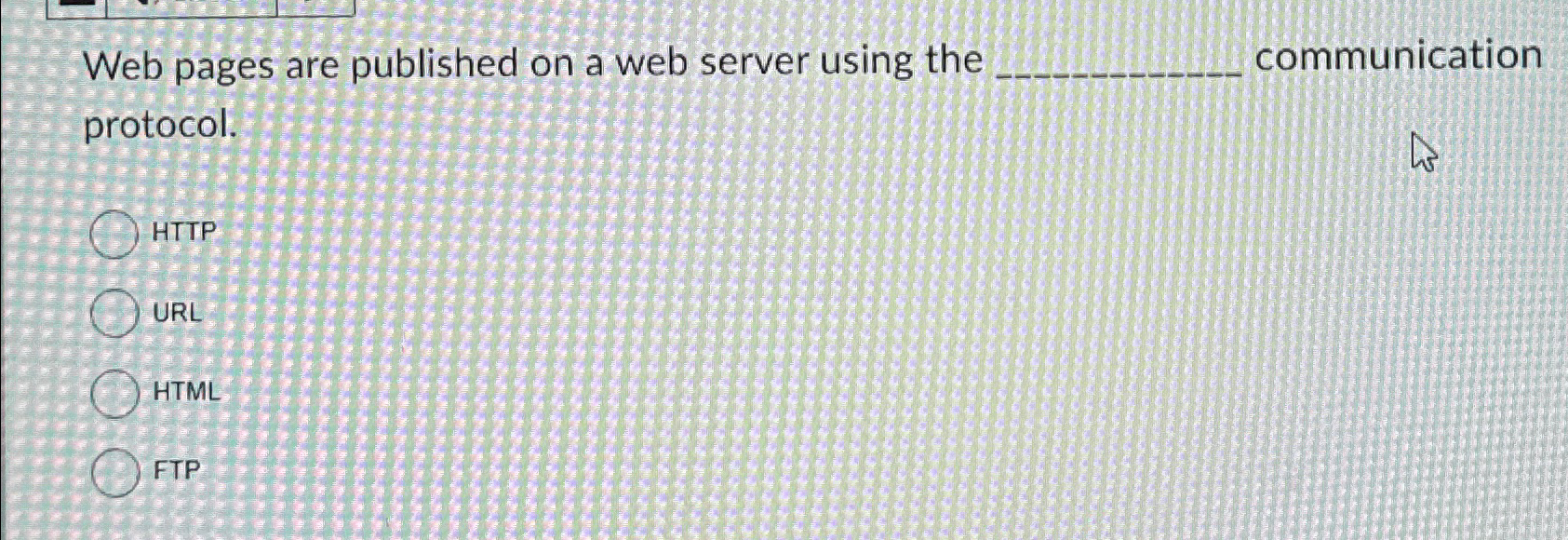 Solved Web pages are published on a web server using the | Chegg.com