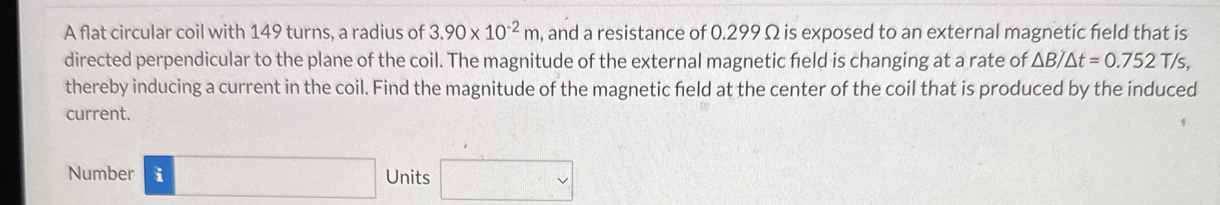 Solved A flat circular coil with 149 ﻿turns, a radius of | Chegg.com