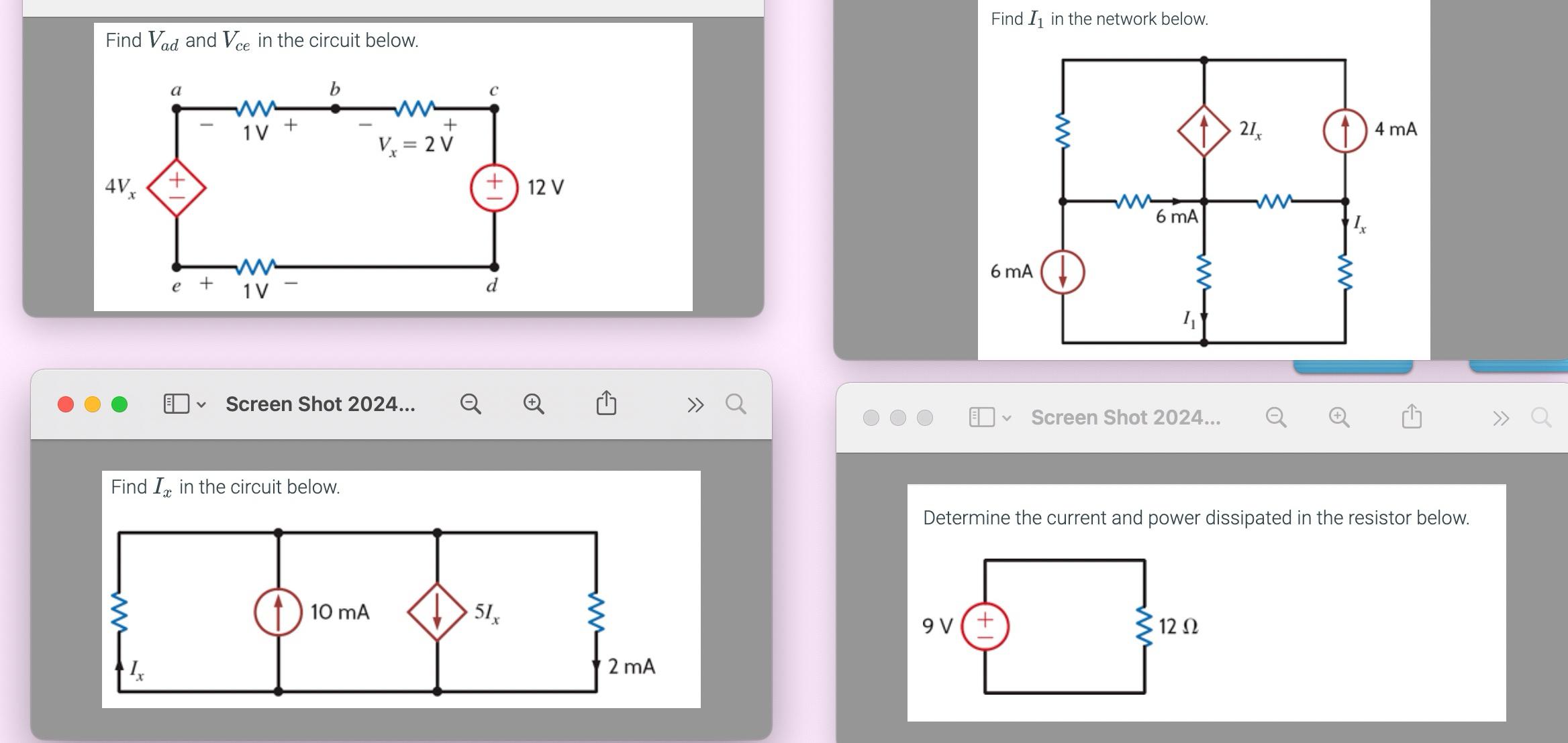 Solved Find Vad ﻿and Vce ﻿in the circuit below.Find I1 ﻿in | Chegg.com
