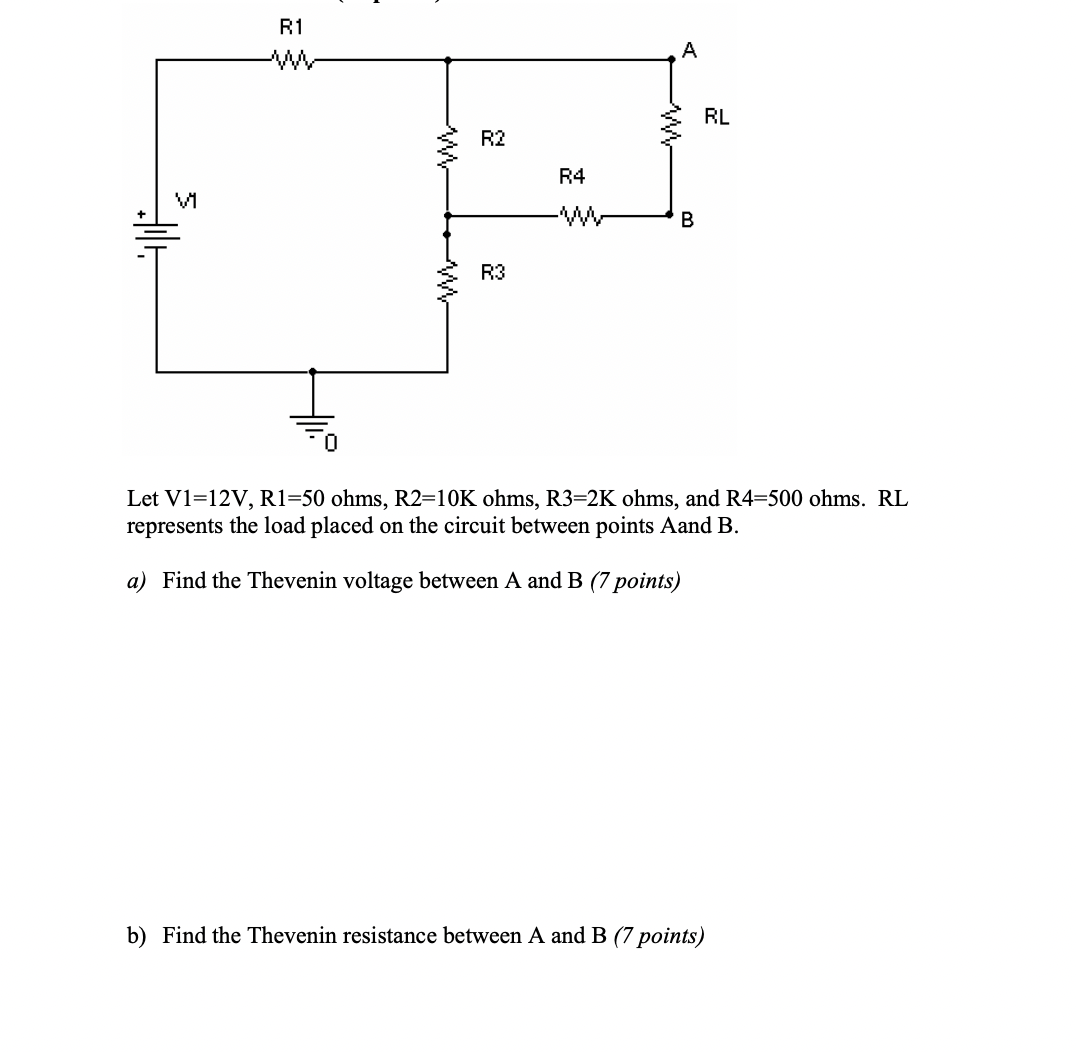 Solved Let V1 =12V,R1=50 ﻿ohms, R2=10K ﻿ohms, R3=2K ﻿ohms, | Chegg.com
