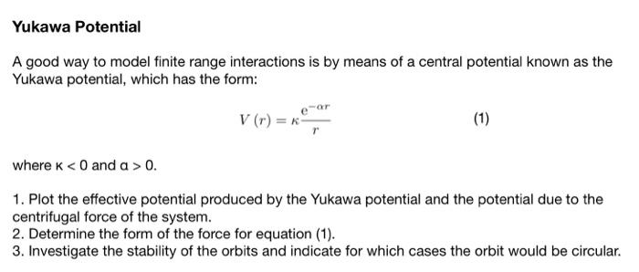 Solved Advanced physics problem. Please solve as many points | Chegg.com