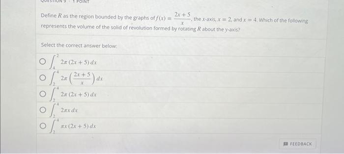 Solved Define R as the region bounded by the graphs of | Chegg.com