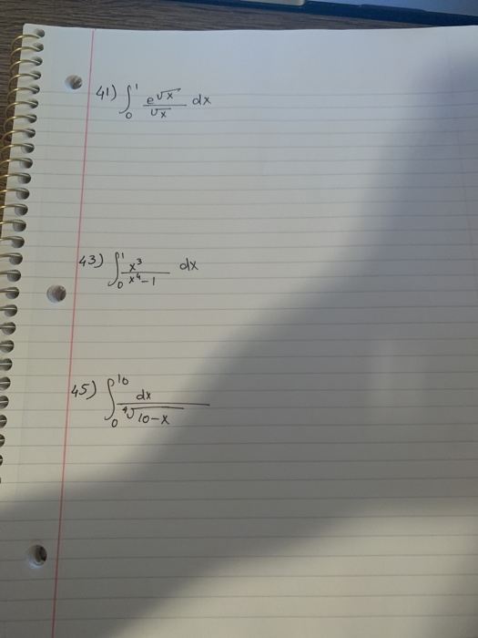 Solved Integrals with unbounded integrands. Evaluate the | Chegg.com