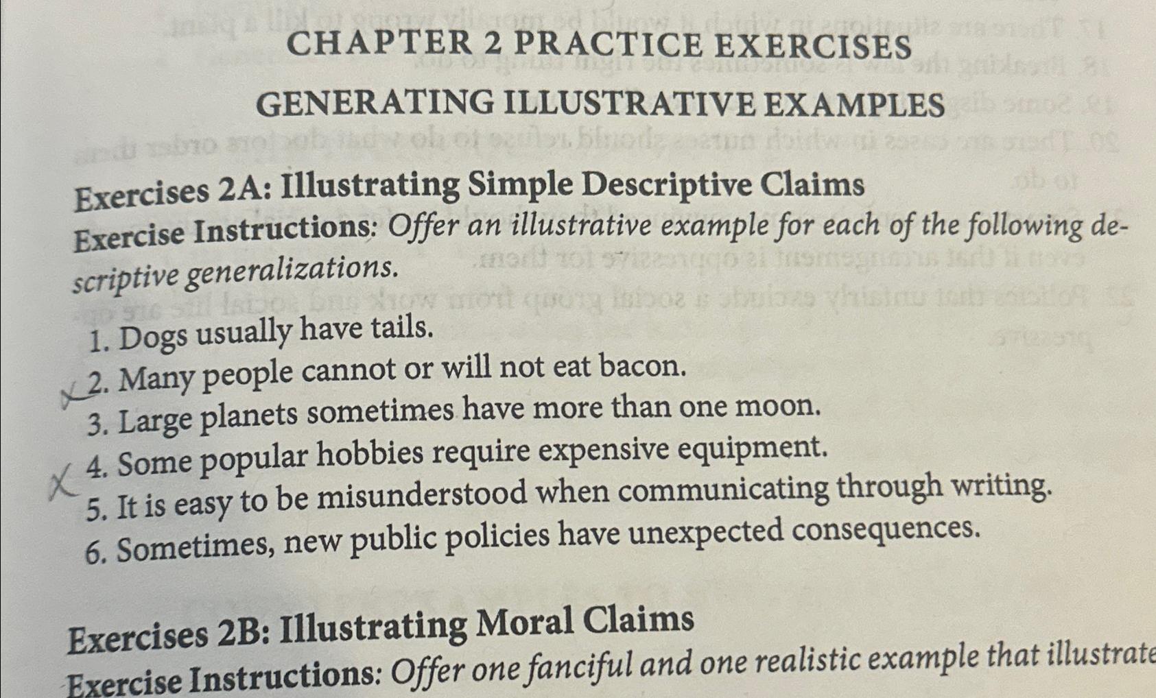 Solved CHAPTER 2 ﻿PRACTICE EXERCISESGENERATING ILLUSTRATIVE | Chegg.com