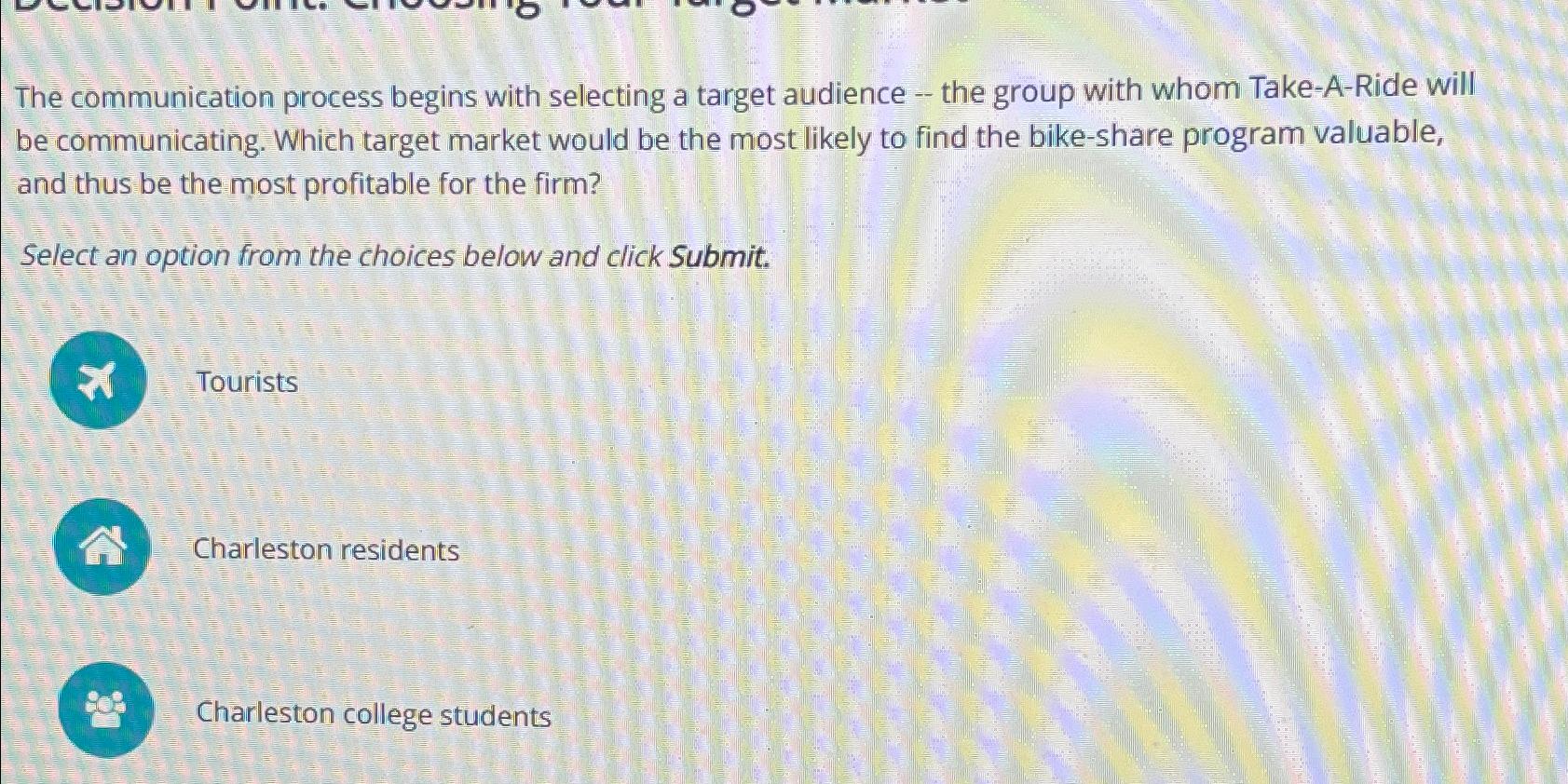 Solved The communication process begins with selecting a | Chegg.com