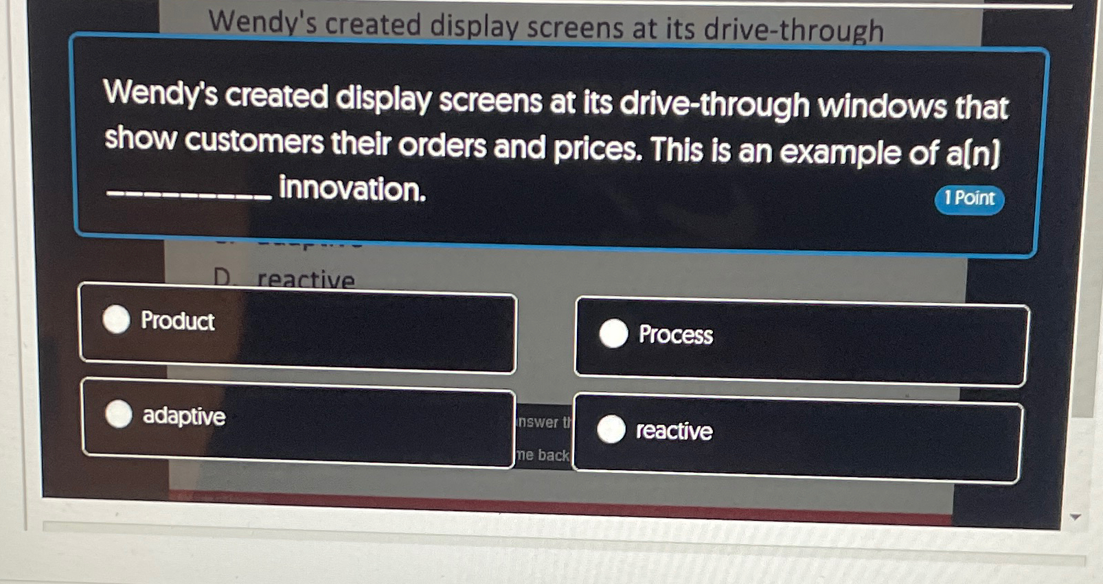 Solved Wendy's created display screens at its | Chegg.com