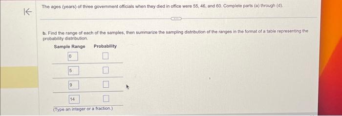 Solved b. Find the range of each of the samples, then | Chegg.com