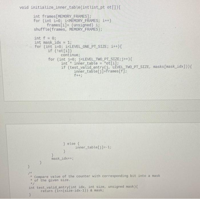 Solved Implement an address translation program, that uses a | Chegg.com