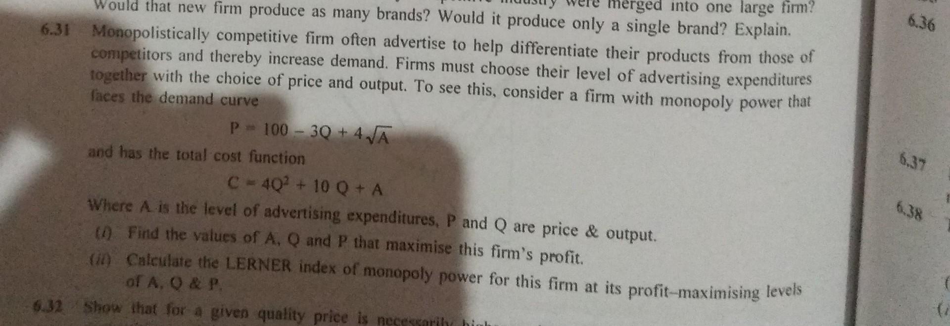 Solved 6.31 give solution in hwp format if you can't then | Chegg.com