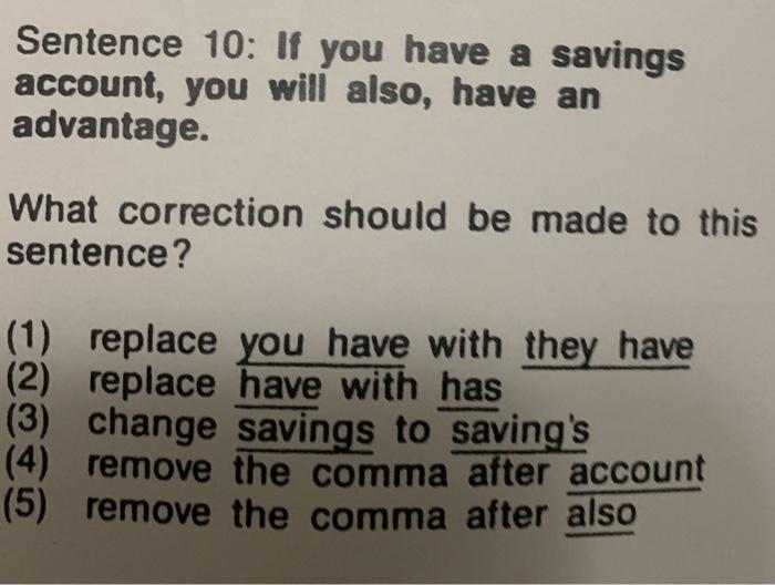 Solved 3. Sentence 8: To ditermine your stability, many | Chegg.com