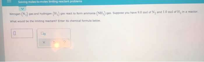 Solved Solving moles-to-moles limiting reactant problems | Chegg.com