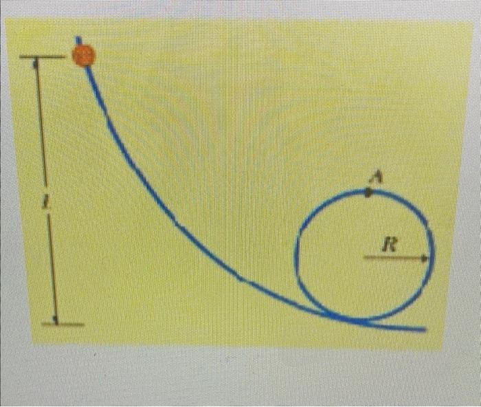 Solved A bead slides without friction around a loop the loop | Chegg.com