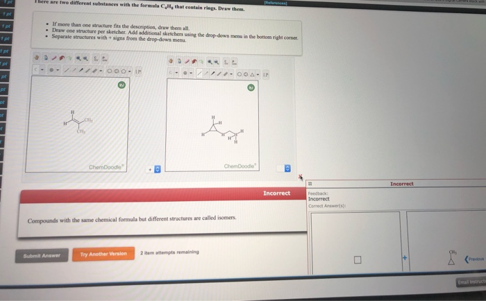 Solved (References] There are two different substances with | Chegg.com