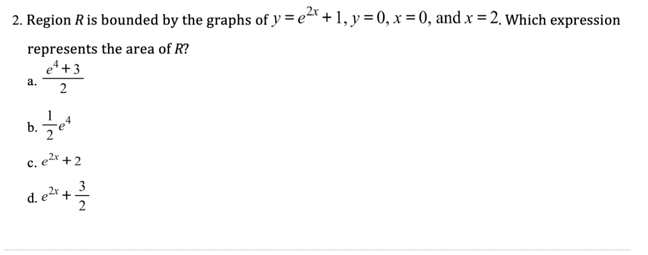 Solved Region R ﻿is bounded by the graphs of | Chegg.com