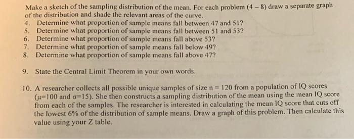 Solved Make a sketch of the sampling distribution of the | Chegg.com