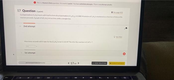 Solved This merry w pointed there is attempt 17 Question | Chegg.com