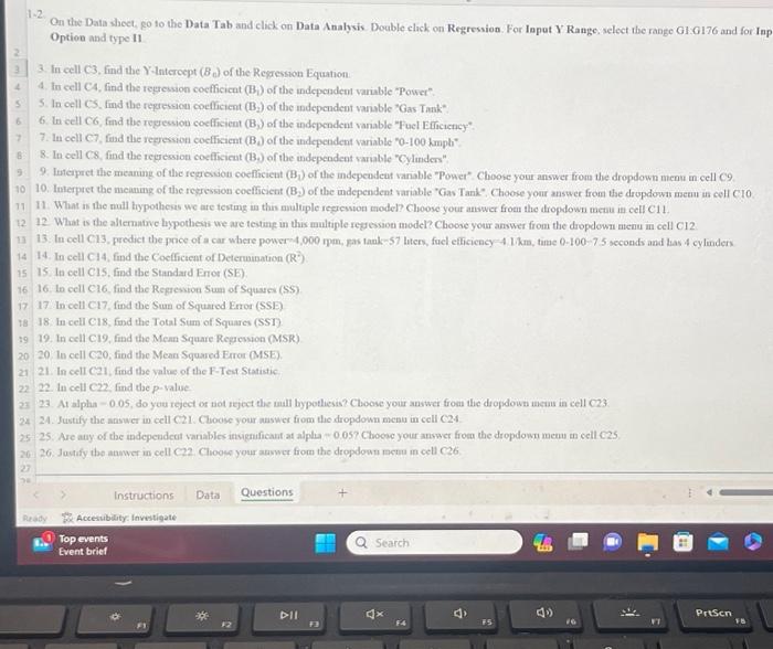 Solved SUMMARY OUTPUT\begin{tabular}{|c|c|c|c|c|c|c|} \hline | Chegg.com