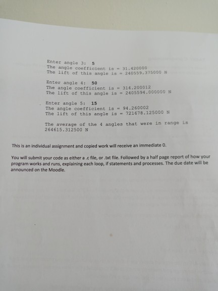 Solved Task C Programming Create A Program In Either Visual