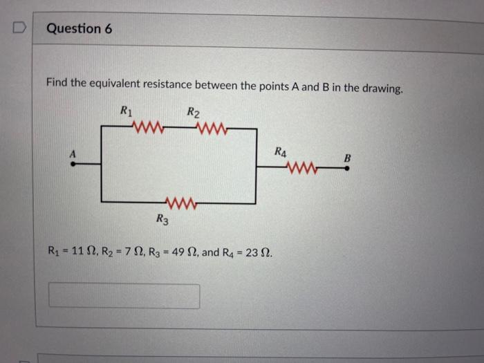 Solved Find the equivalent resistance between the points A | Chegg.com