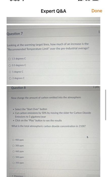 Solved https://scied.ucar.edu/simple-climate-model to answer | Chegg.com