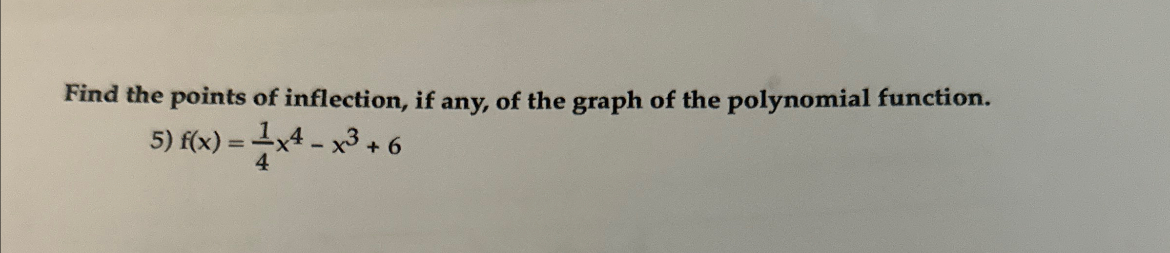 Solved Find the points of inflection, if any, of the graph | Chegg.com