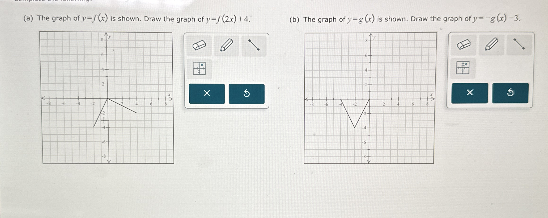 Solved by an EXPERT (a) ﻿The graph of y=f(x) ﻿is shown. Draw the graph of | Chegg.com