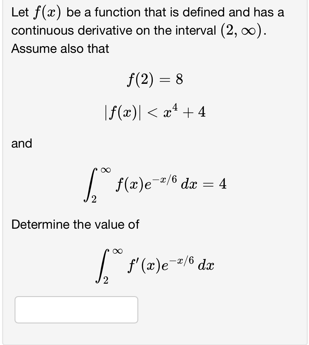 Solved Let f(x) ﻿be a function that is defined and has a | Chegg.com