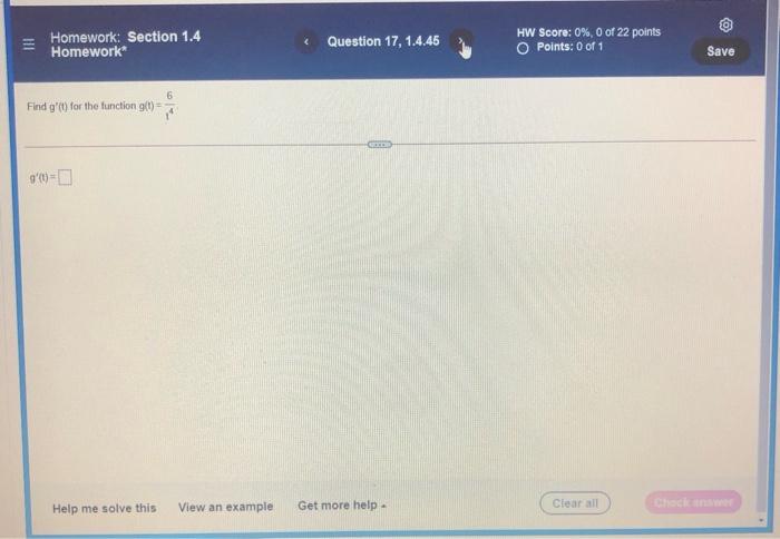 Solved Homework Section 1 4 Homework Question 17 1 4 45 Hw