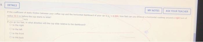 DETAILS MY NOTES ASK YOUR TEACHER | Chegg.com