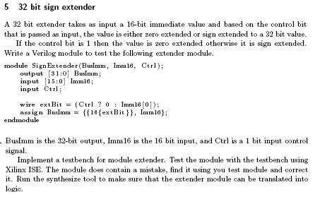 A 32 bit extender takes as input a 16 - bit immediate | Chegg.com