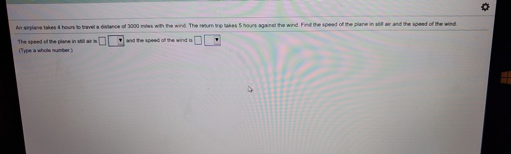 Solved An airplane takes 4 hours to travel a distance of | Chegg.com