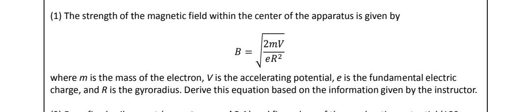 Solved (1) The strength of the magnetic field within the | Chegg.com