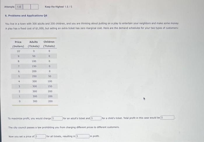 Solved You live in a town with 300 adults and 200 children, | Chegg.com
