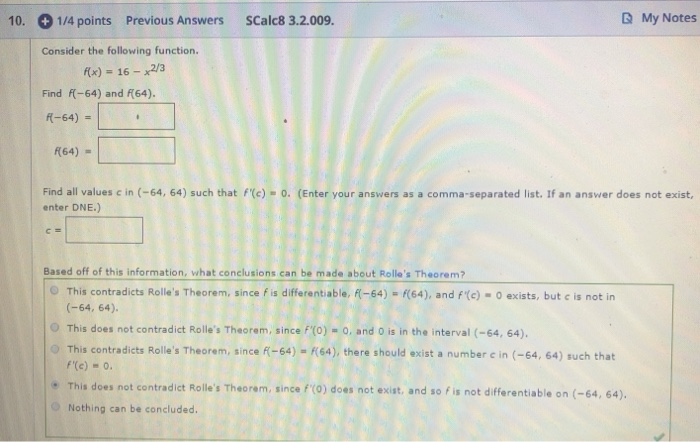 Solved 10. + 1/4 points Previous Answers Scalc8 3.2.009. RMy | Chegg.com Solved 10. + 1/4 points Previous Answers Scalc8 3.2.009. RMy | Chegg.com