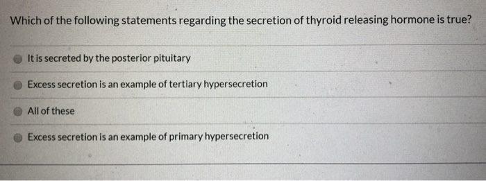 Solved Which of the following statements regarding the | Chegg.com