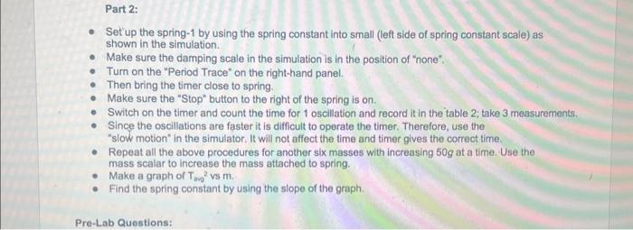 - Set up the spring-1 by using the spring constant | Chegg.com