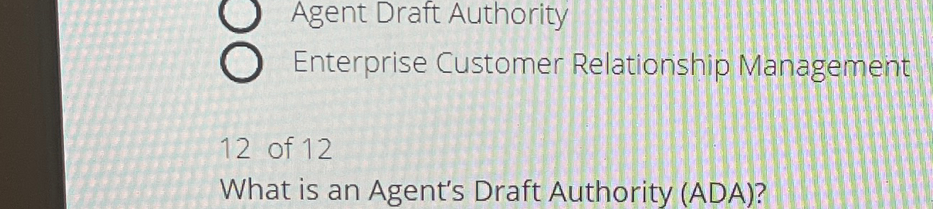 Solved Agent Draft AuthorityEnterprise Customer Relationship | Chegg.com