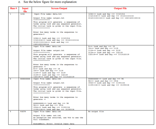 Solved Introduction “ The Look And Say Sequence Is The