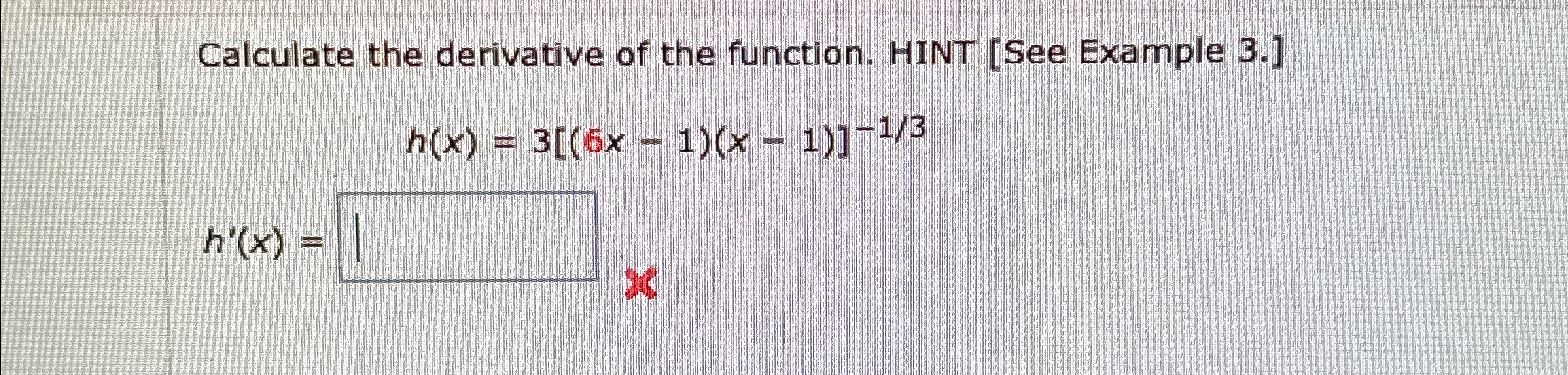 Solved Calculate the derivative of the function. HINT [See | Chegg.com
