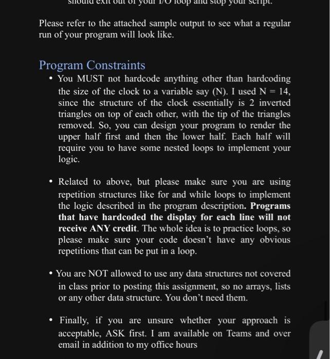 Solved You will be designing an hourglass like structure | Chegg.com