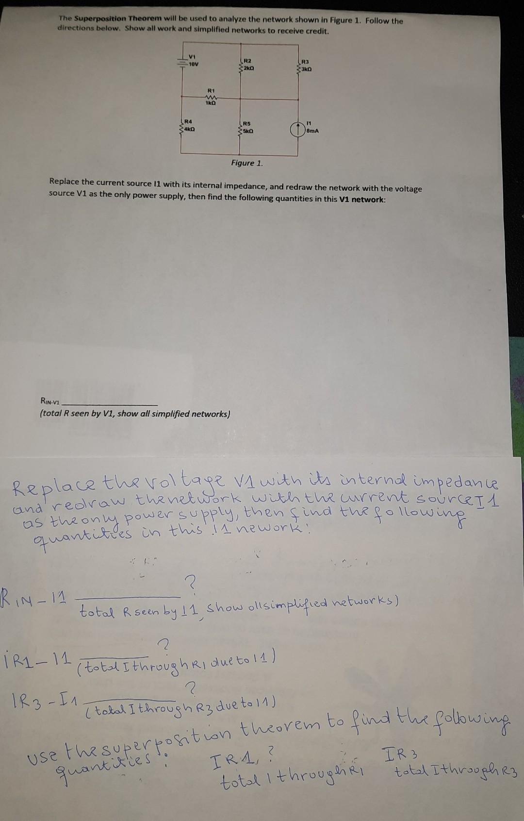 Solved The Superposition Theorem Will Be Used To Analyze The